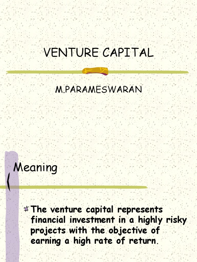 Understanding Venture Capital Basics | PDF | Venture Capital ...