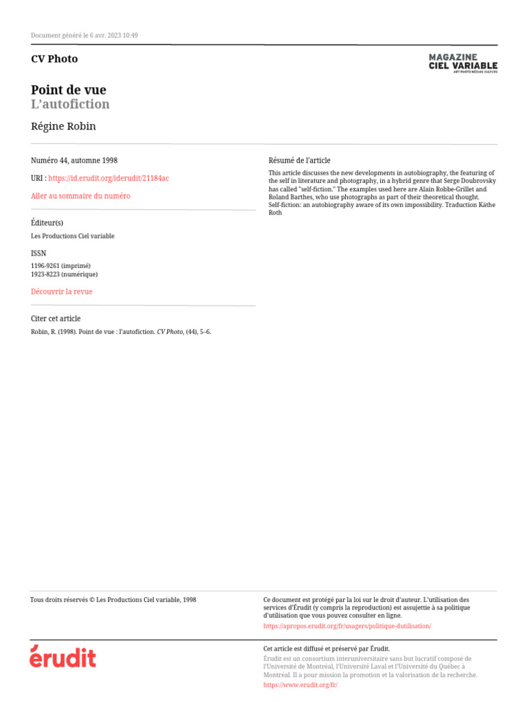 Regine Robin | PDF