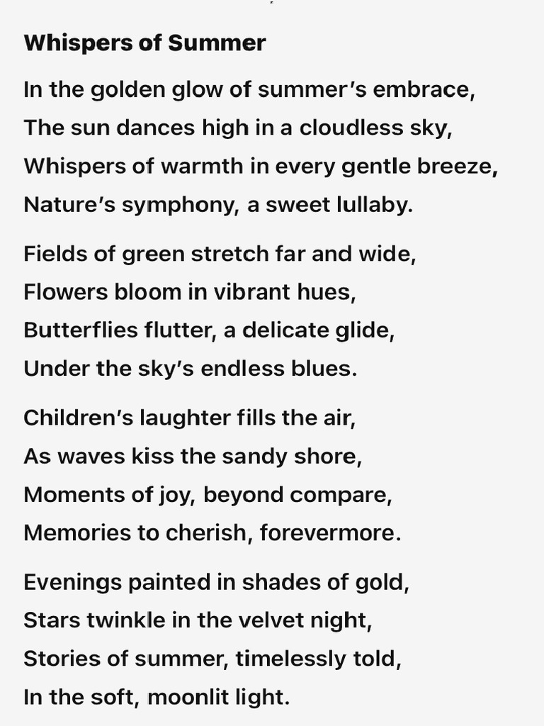 Summer | PDF