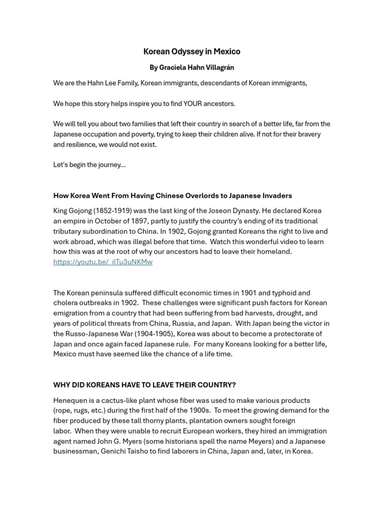 Korean Odyssey in Mexico | PDF | Korea | History