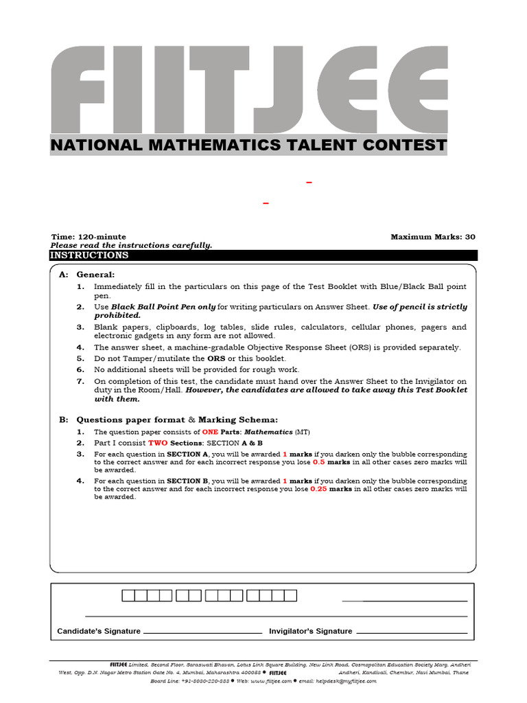 NMTC Junior MT 2 | PDF