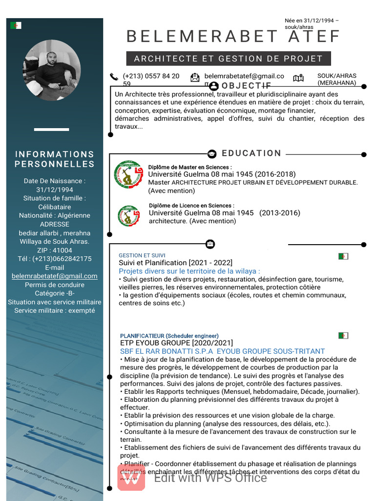 Atef Belemrabet Architecture PDF | PDF