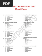 Psychometric Test Sample Questions | PDF | Psychology | Psychological ...