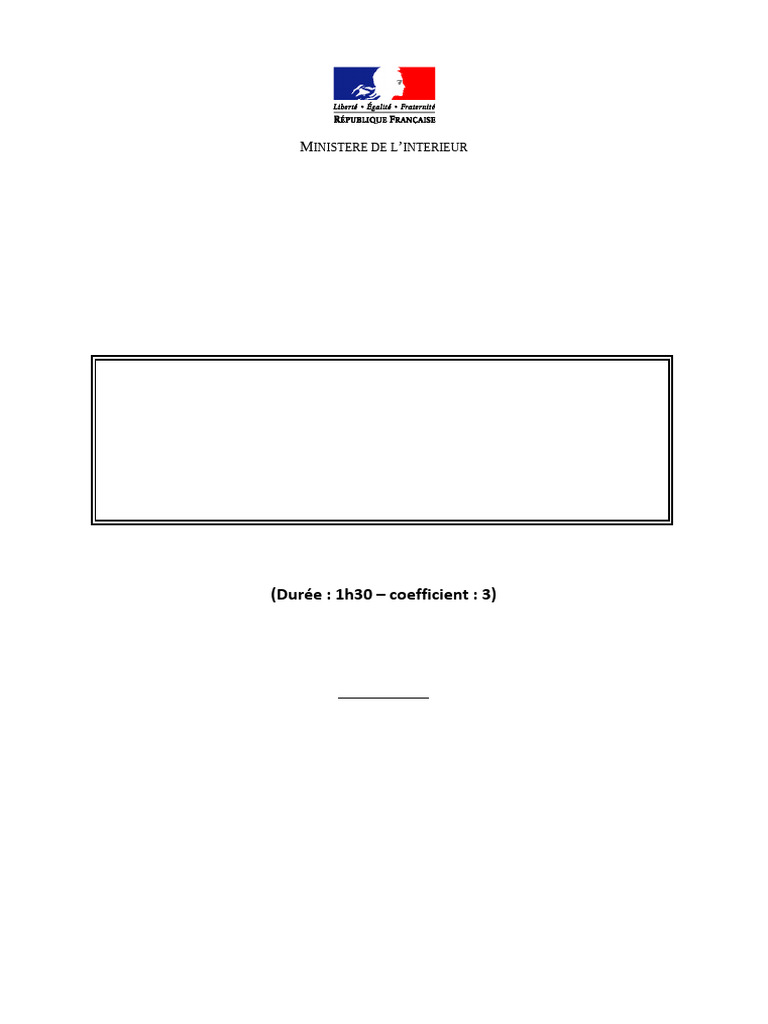 Epreuve Ecrite 1 Sujet Concours Externe Session 2016 | PDF