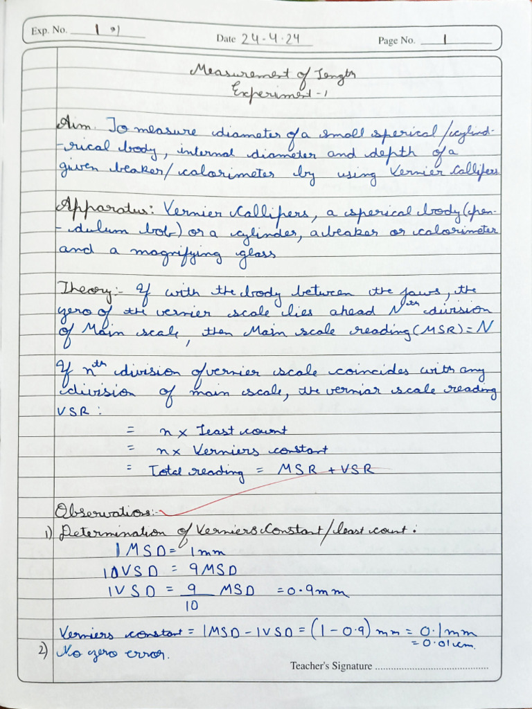 Class 11 Practical Physicsn | PDF