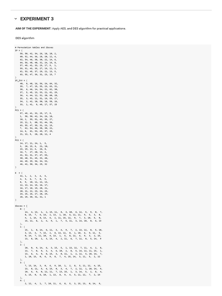 CNS Exp-3 - Colab Sanjana | PDF | Encryption | Teaching Methods & Materials