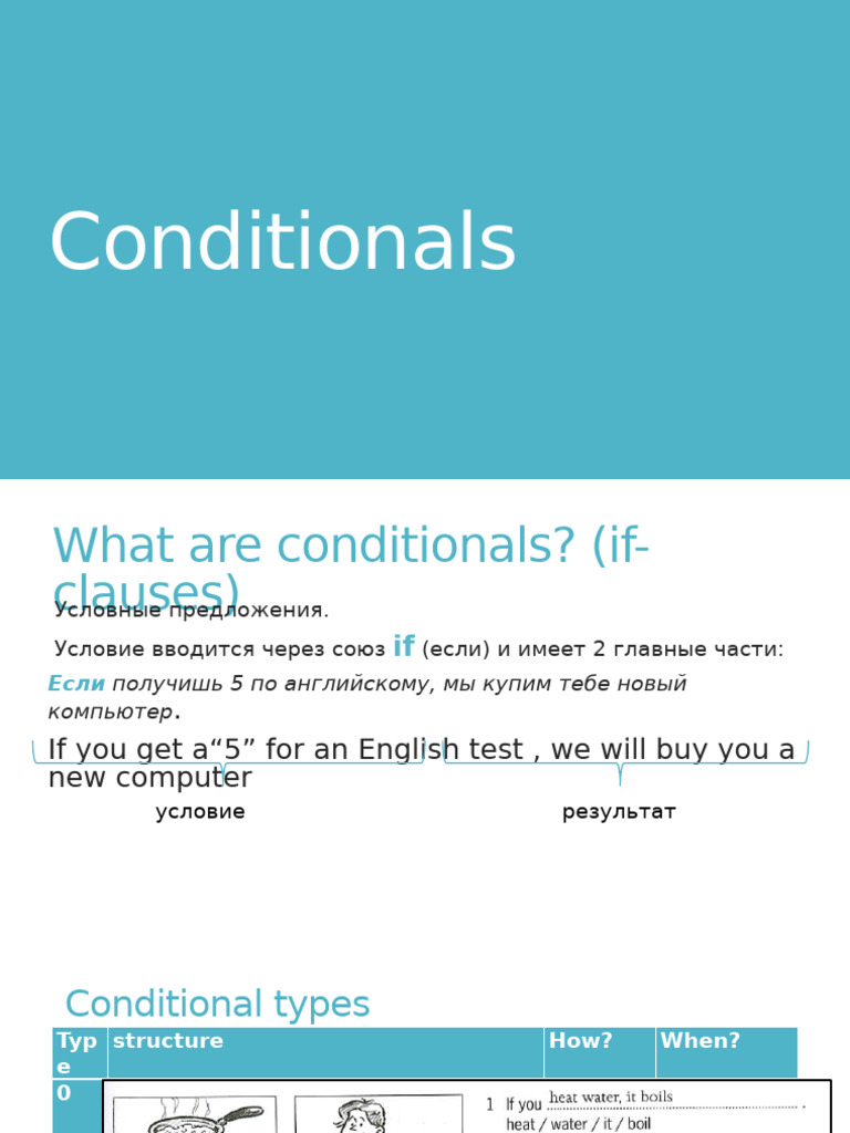 Understanding Conditional Sentences | PDF | Linguistics | Grammar