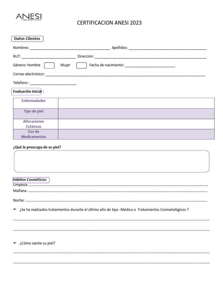 Anamnesis Anesi | PDF