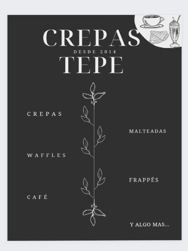 Menú Crepas Tepe | PDF | Queso