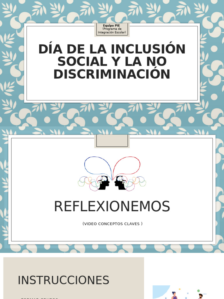 Día de La Inclusión Social y La No Discriminación | PDF