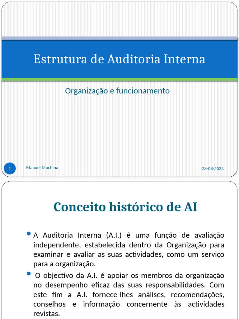 Estrutura de Auditoria Interna | PDF