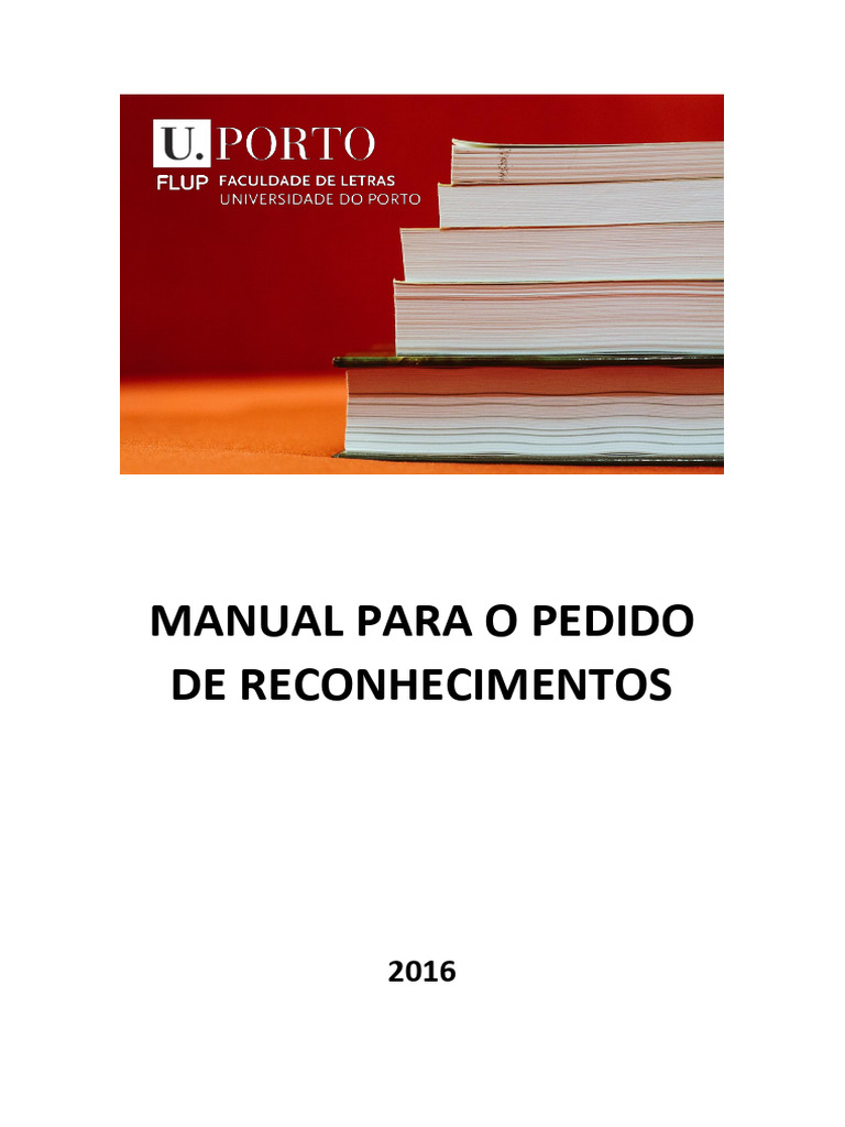 Manual - Pedido de Reconhecimento | PDF