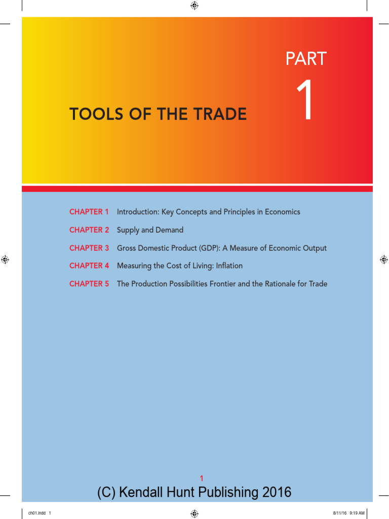 Chapter 1 Key Concepts and Principles of Economics | PDF