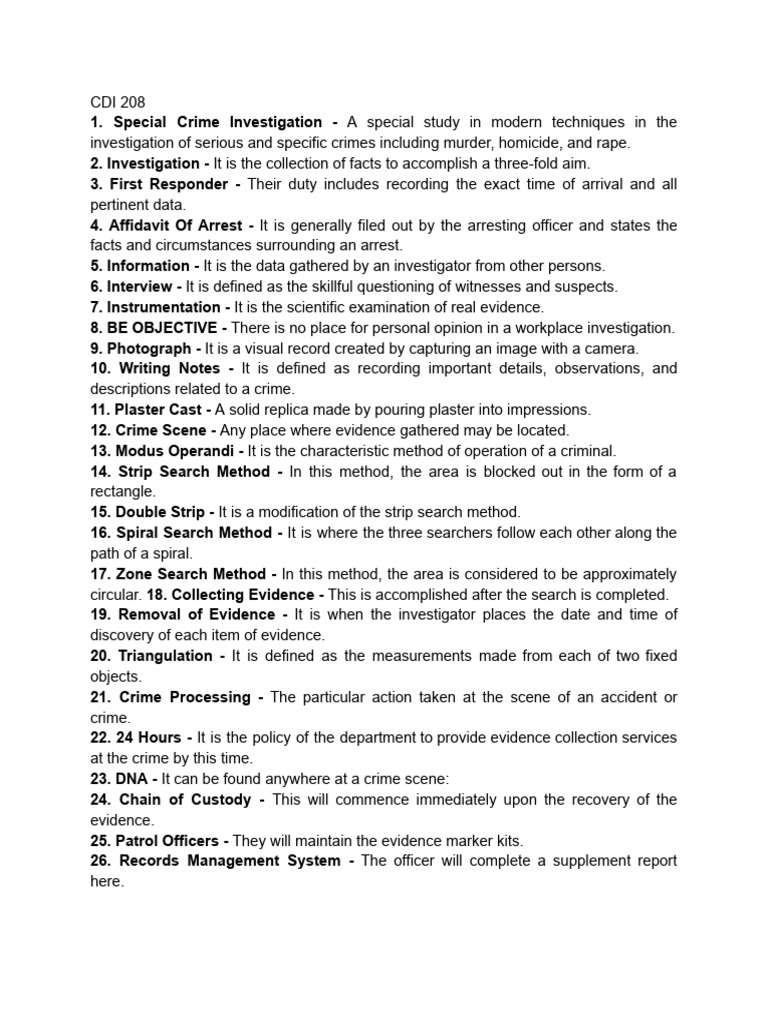 Cdi 208 Compilation | PDF