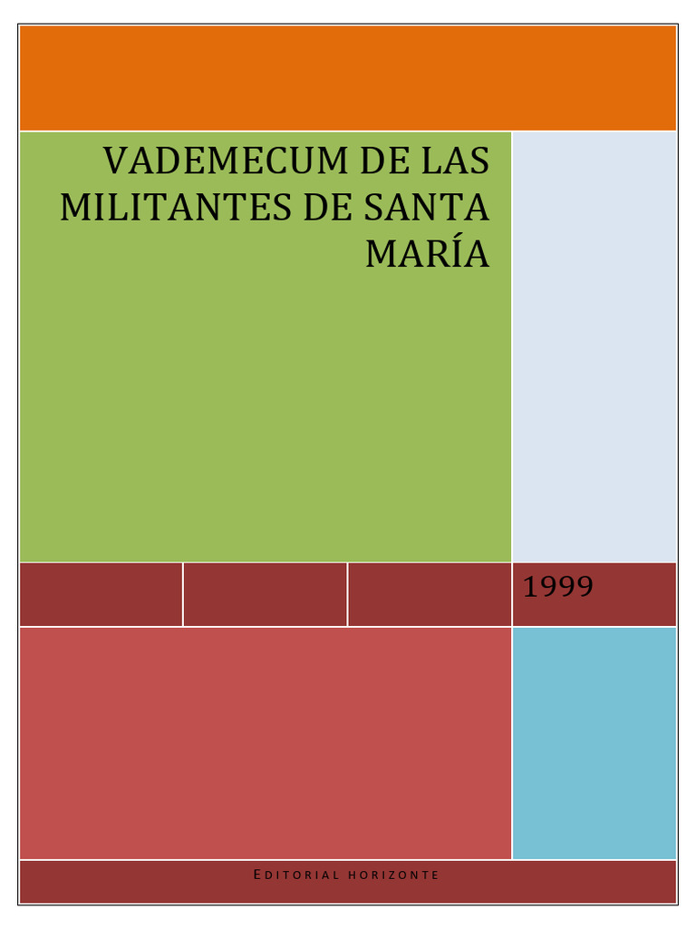 VADEMECUM DE LAS MILITANTES DE SANTA MARÍA (1) | PDF