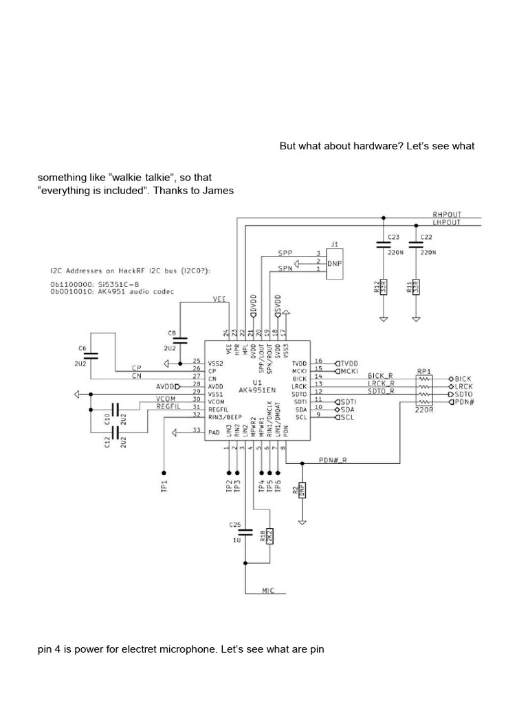 Internal Microphone Modification For HackRF Portapack H2 | PDF