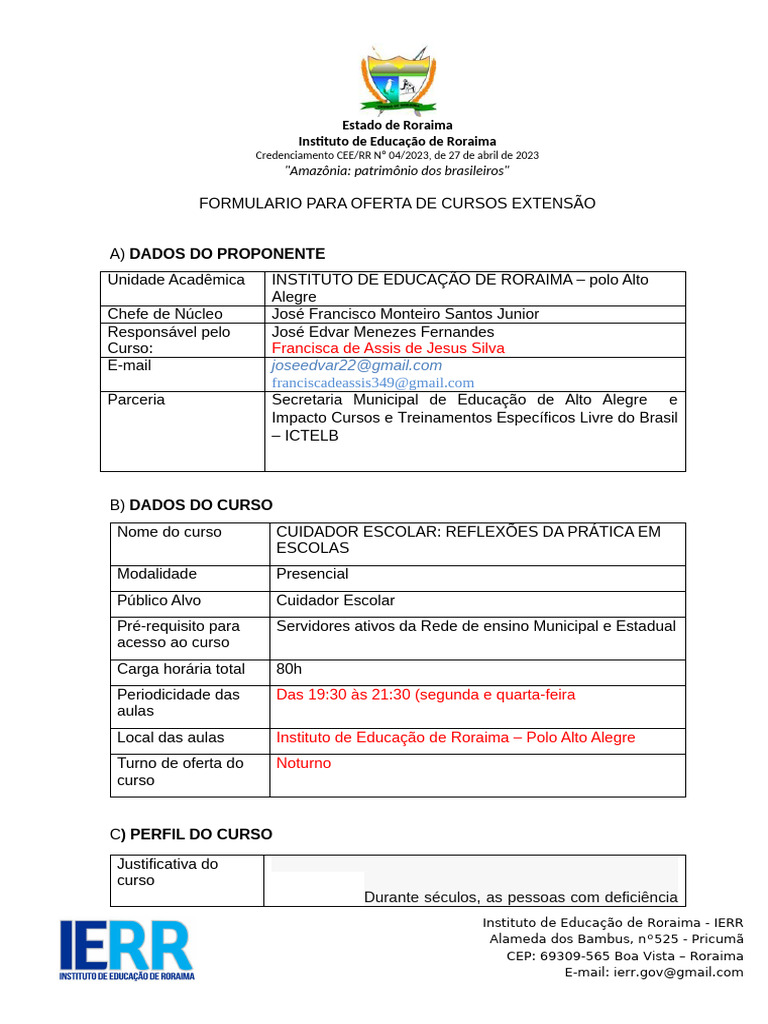 FORMULARIO CUIDADOR 2 | PDF