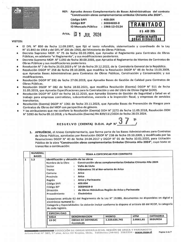 Anexo Complementario 400.004 | PDF