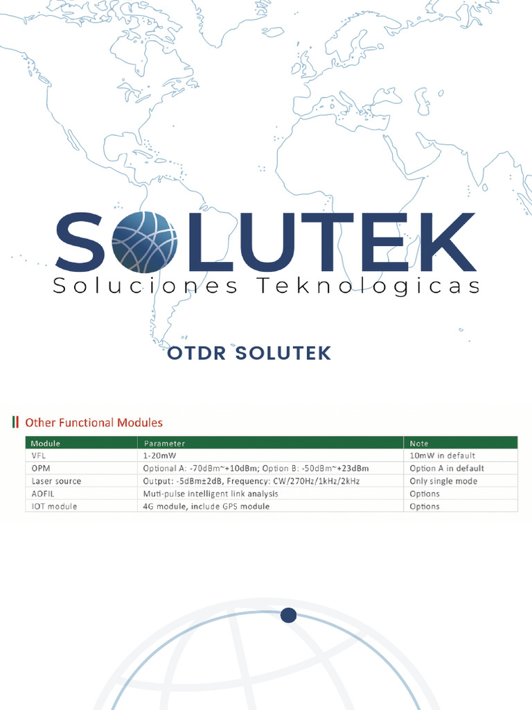 Otdr Solutek. | PDF