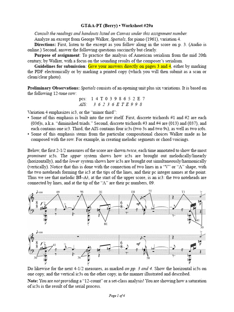 GT&A PT Worksheet 29a Walker | PDF