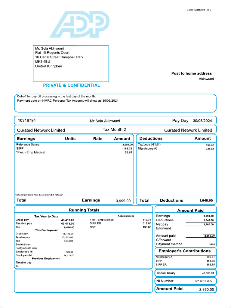 Payslip May PDF | PDF