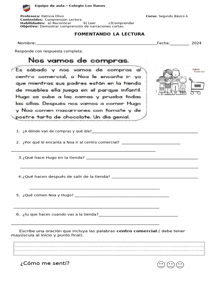 1 Nos Vamos De Compras Pdf 