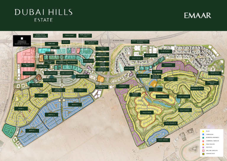 Full Labels Address Dhe Masterplan Map | PDF