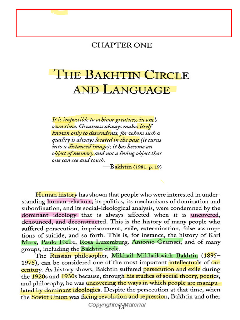 Text 5 - Bakhtin Circle 2020 | PDF