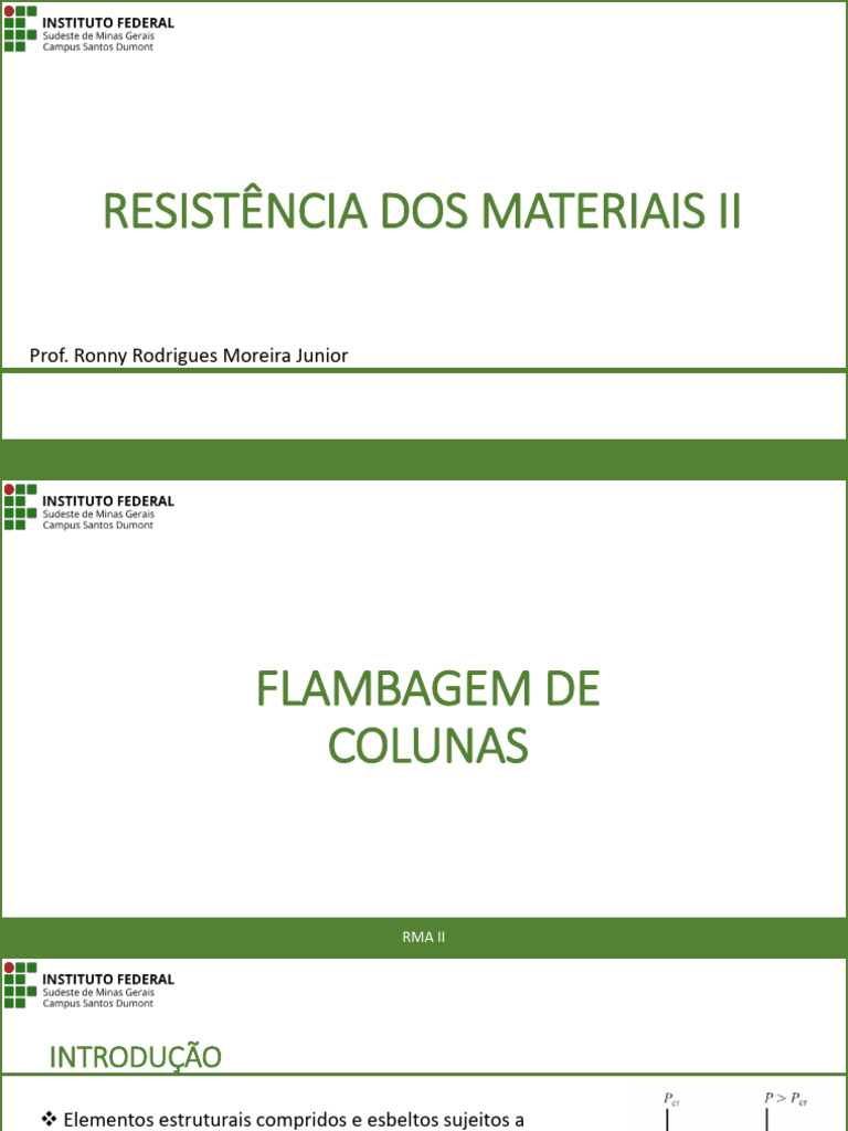 Flambagem de Colunas | PDF