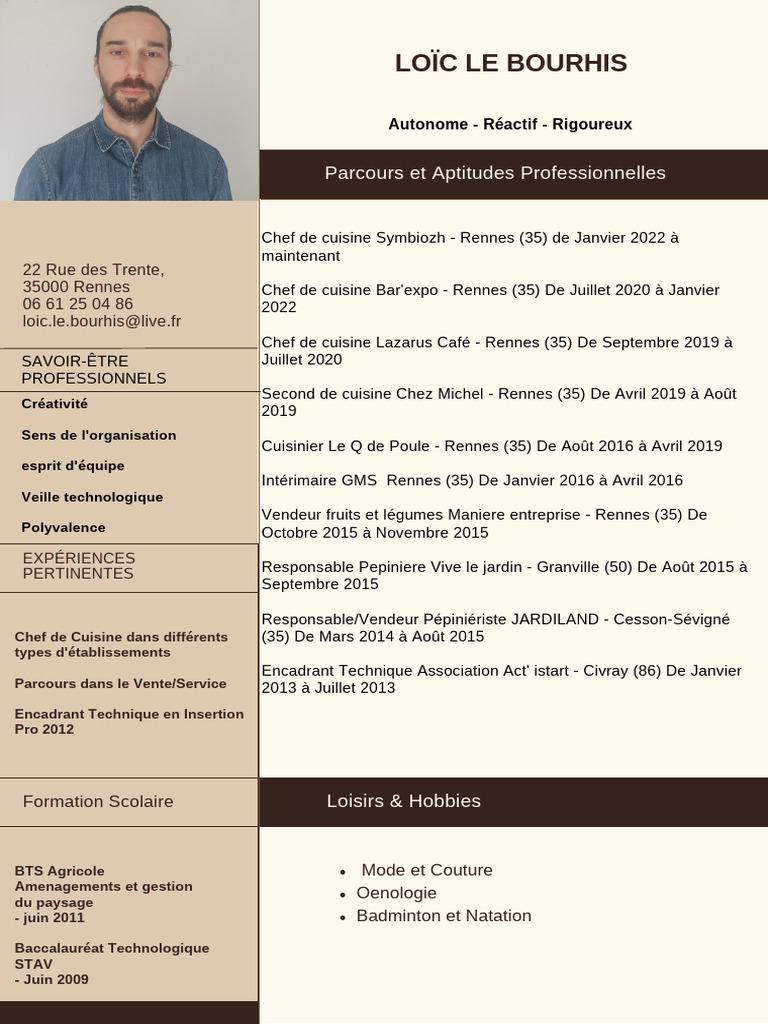 Loïc Le Bourhis - CV - Releveur - Compteur | PDF