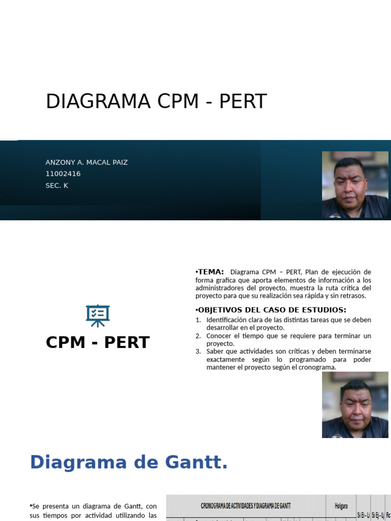 DIAGRAMA CPM - PERT- TAREA 4 | PDF