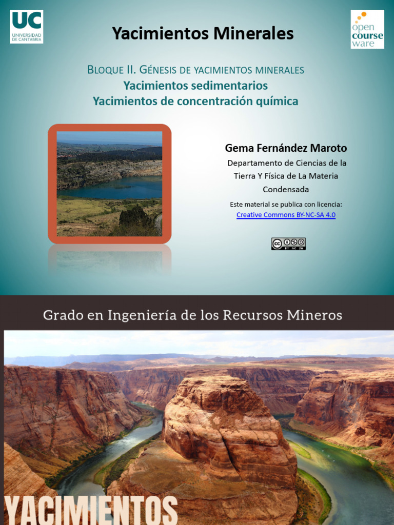 2.3 Yacimientos Sedimentarios Yac de Precipitaci N Qu÷mica | PDF