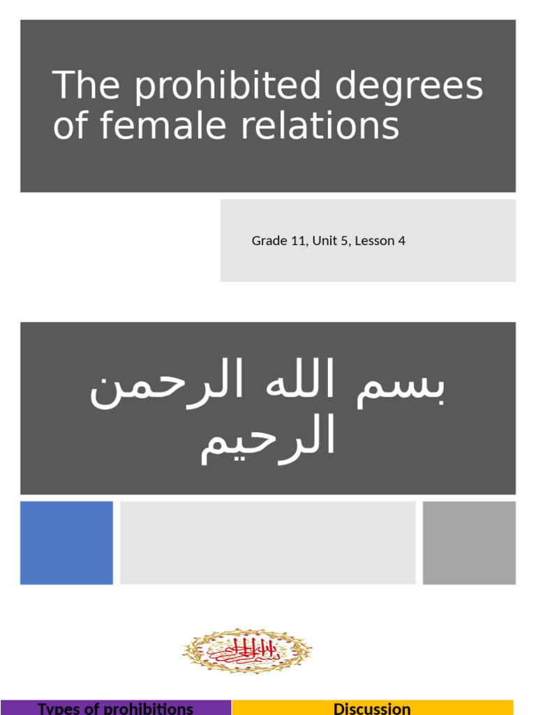 The Prohibited Degrees of Female Relations | PDF