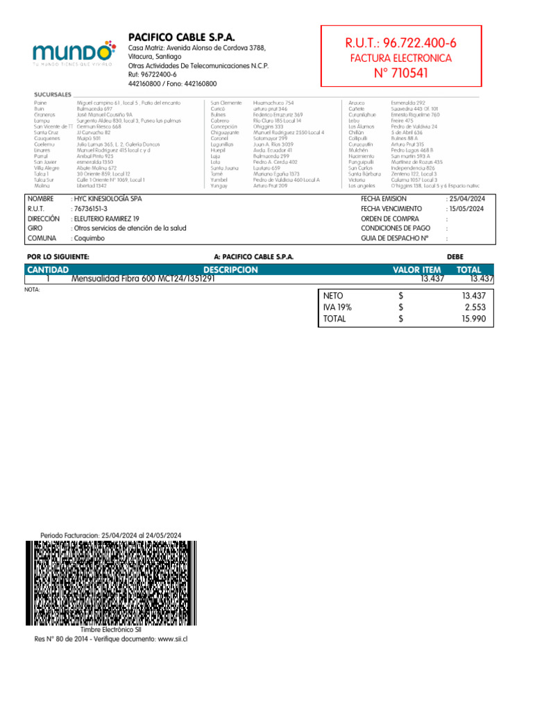 Boleta Internet | PDF