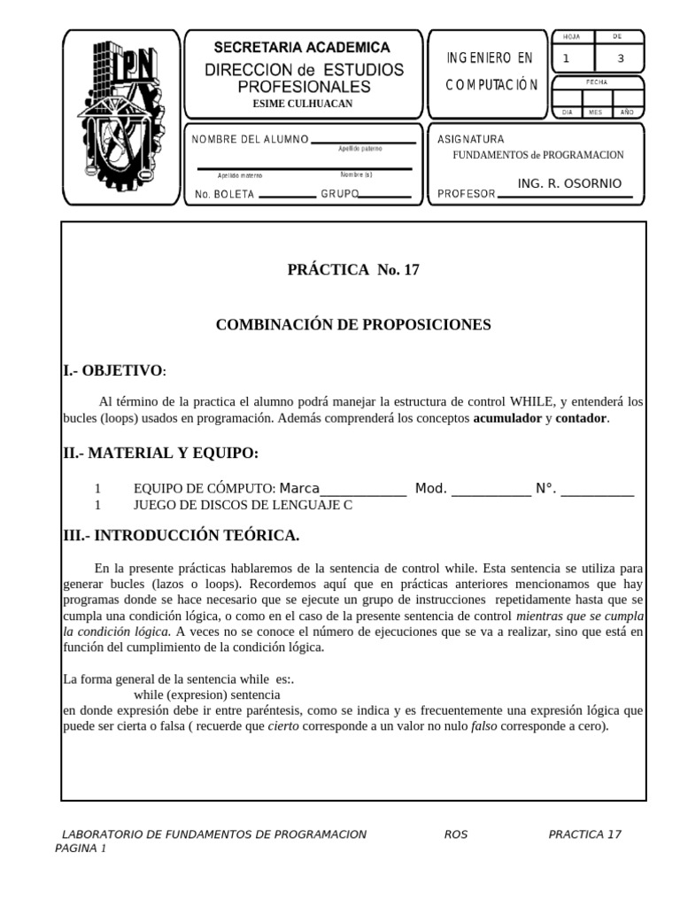 Practica 17 FP | PDF