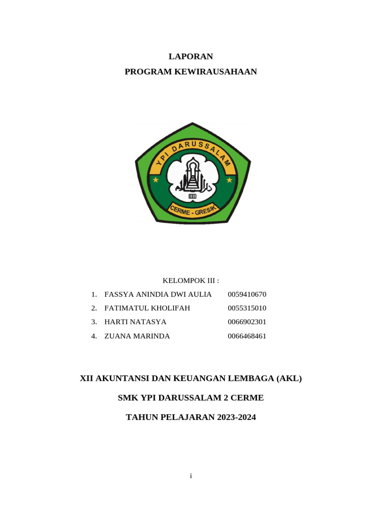 Mie Laporan Kwu Kel 3 | PDF