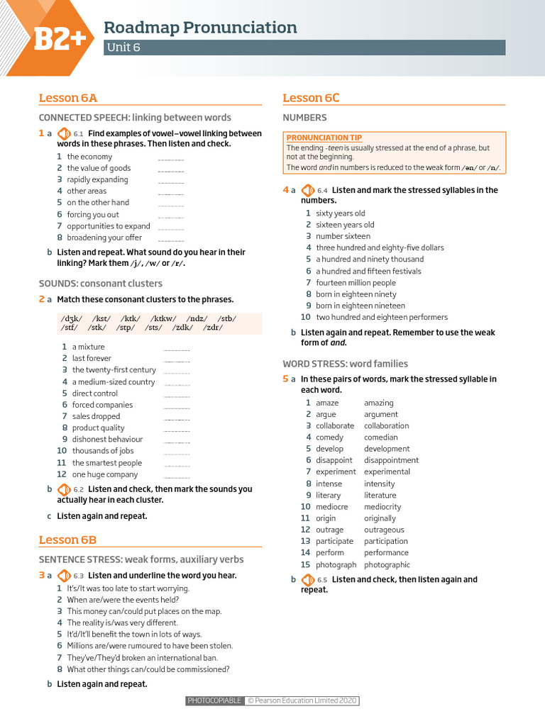 ROADMAP B2+ Pron Unit | PDF