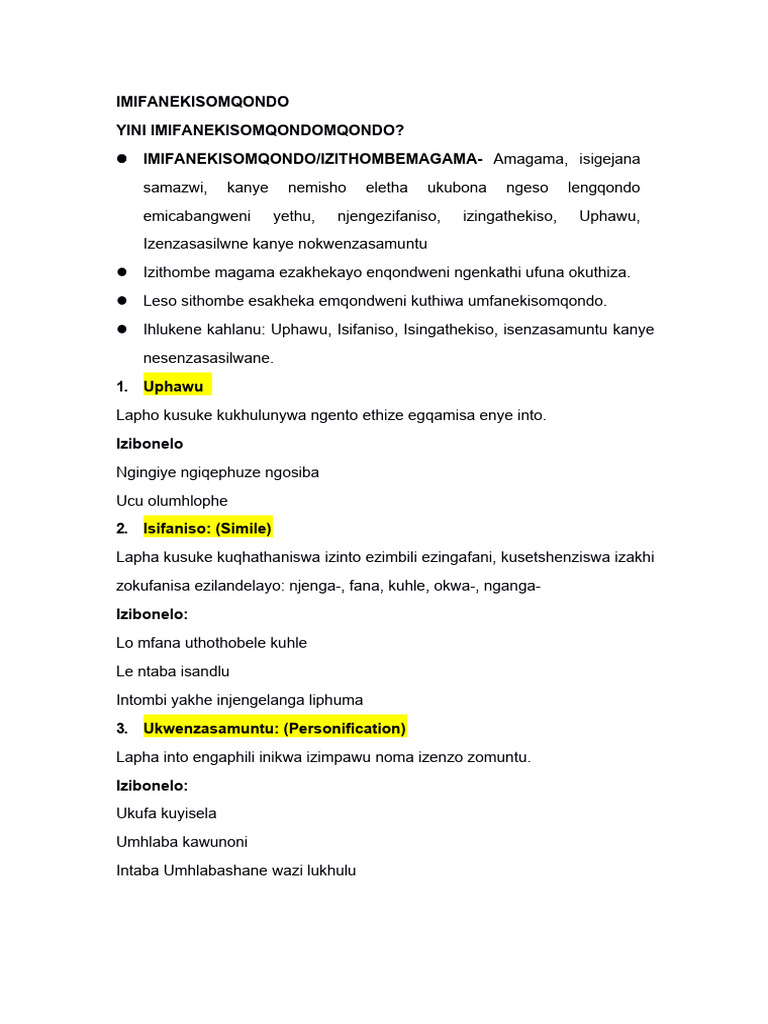 Izifengqo Recovery Work | PDF