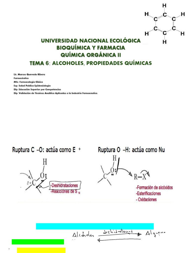 Tema 6 Propiedades Quimicas de Alcoholes Resuelto | PDF