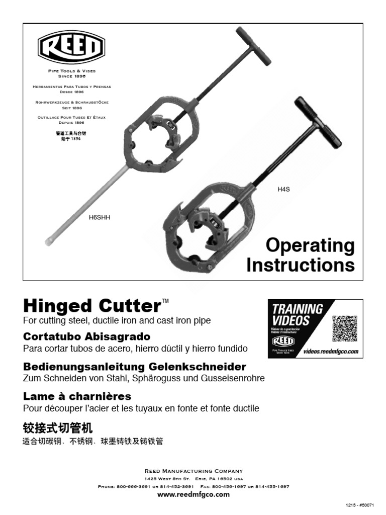 Hinged Cutters ENG SP GER FR CHN | PDF