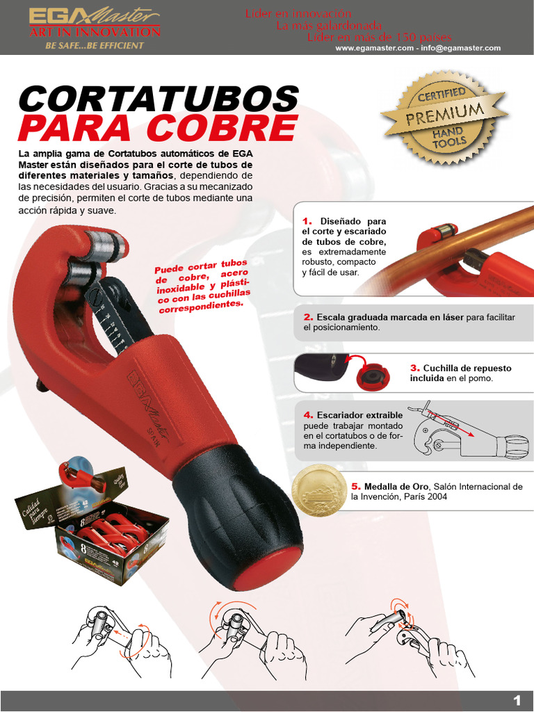 FT Cortatubos para Cobre Ega | PDF