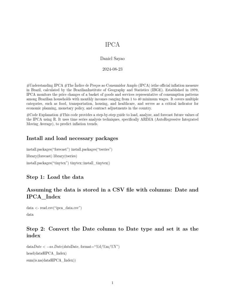 IPCA | PDF