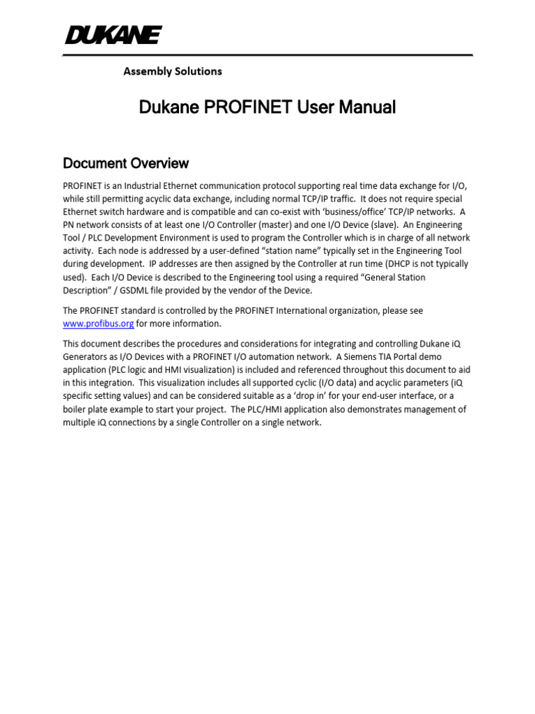 103-04-00131 - 00 Dukane Profinet | PDF