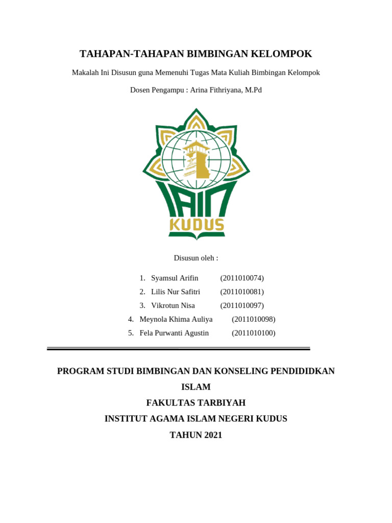 Tahapan-Tahapan Kons (Bimb KLMPK) | PDF