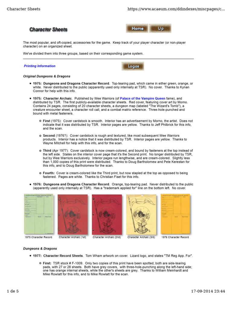 Acaeum - Character Sheets | PDF | Dungeons & Dragons | Fantasy Role ...