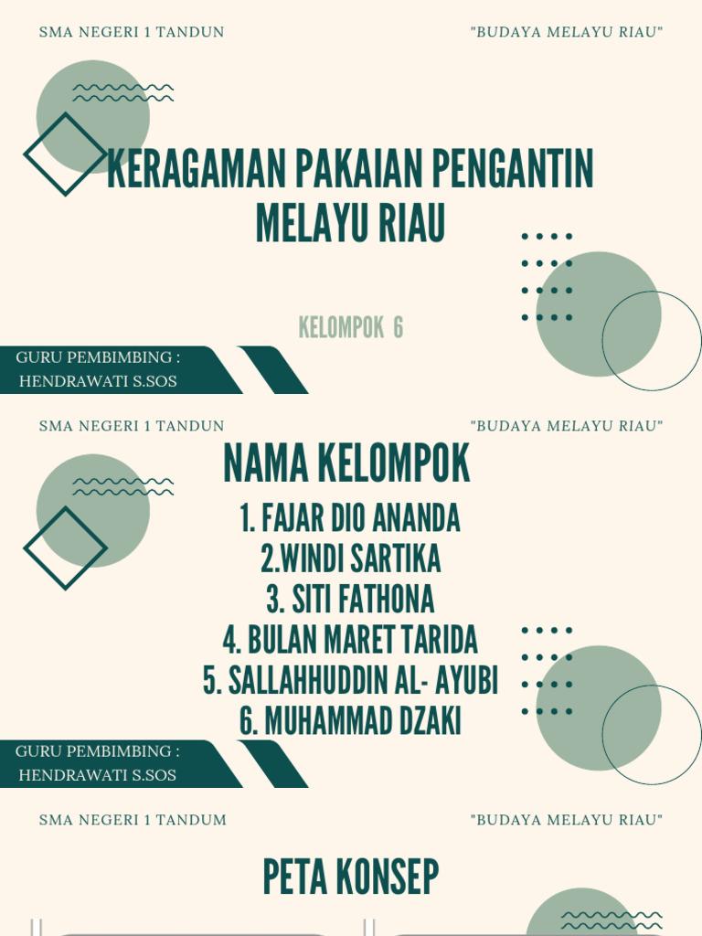 Pakaian Penganti Melayu Riau | PDF