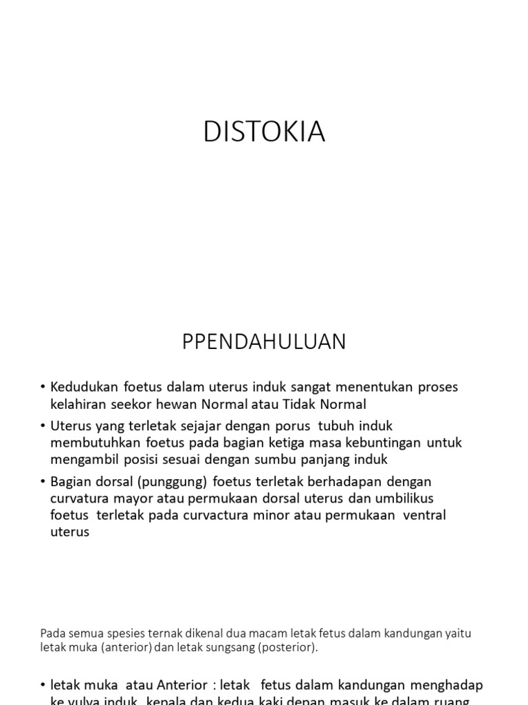 Distokia | PDF