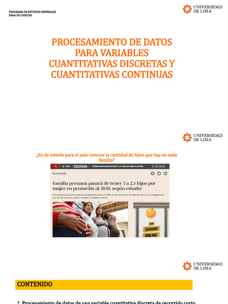 Cap. 3 Procesamiento de Datos Variable Cuantitativa | PDF