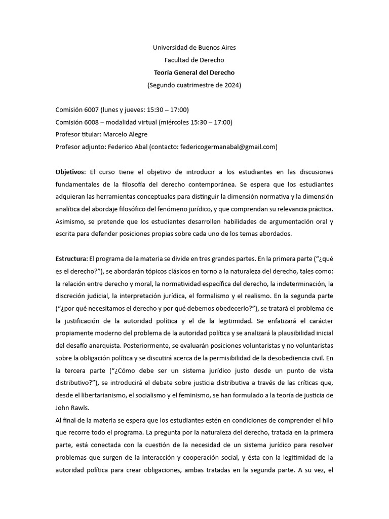 Programa TGD Abal 2024 | PDF