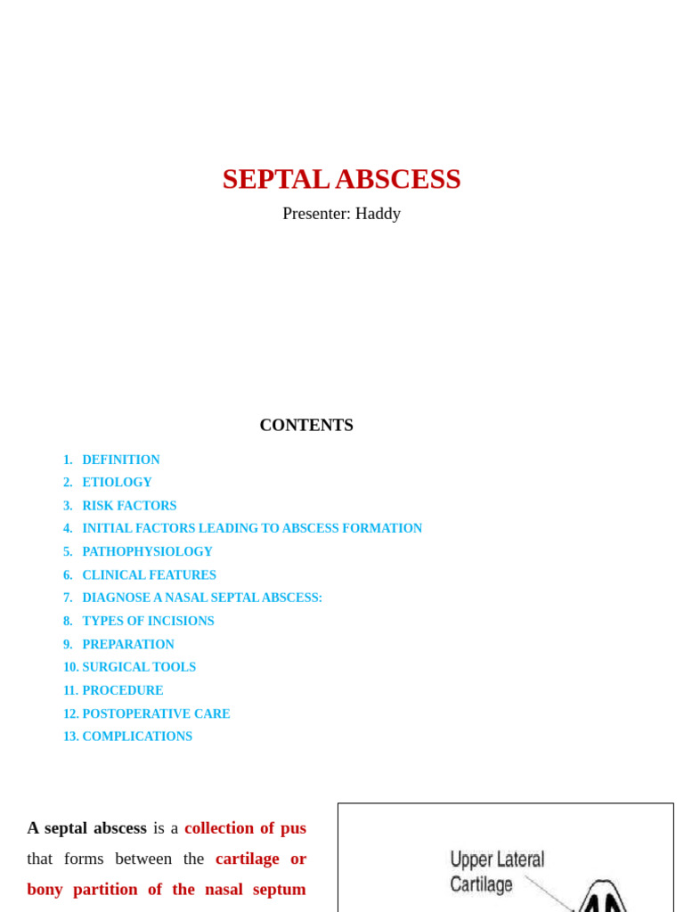 Septal Abscess | PDF